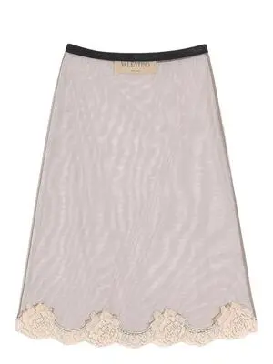 Valentino Garavani Tulle Skirt - Grey