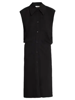 CO Banana Cut Wool Shirtdress