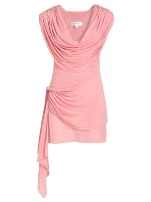 Ronny Kobo Nanita Draped Minidress - Blush