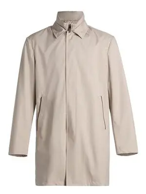 Canali Silk-touch Raincoat - Tan