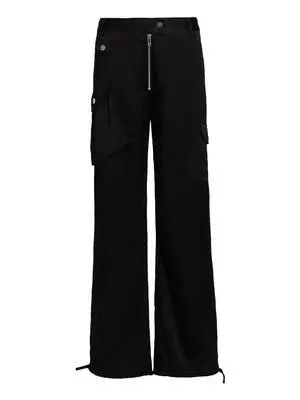 GANNI Washed Satin Cargo Pants