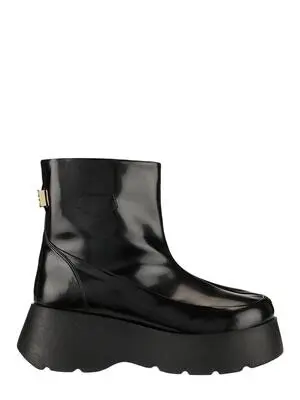 GANNI Kat Platform Ankle Boots - Black