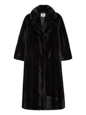 Apparis Gabrielle Faux Fur Long Coat - Noir Multi