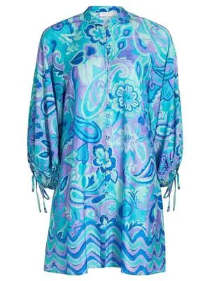 Johnny Was Floral-paisley Minidress - Mulla