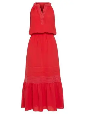 Ramy Brook Car Sleeveless Midi Dress - Red