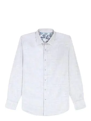 Robert Graham Edison Space-dye Cotton Shirt Sand