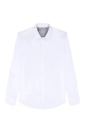 Robert Graham Avondale Chambray Cotton Shirt - Ivory