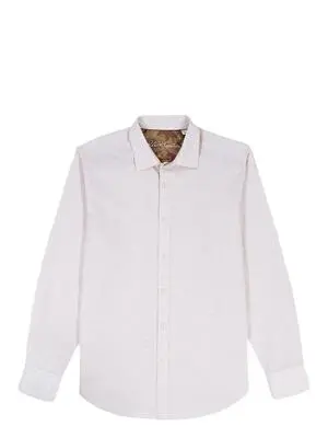 Robert Graham Avondale Chambray Cotton Shirt - Sand