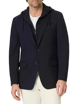 Robert Graham Voyager Knit Zip-out Vest Sport Coat - Navy