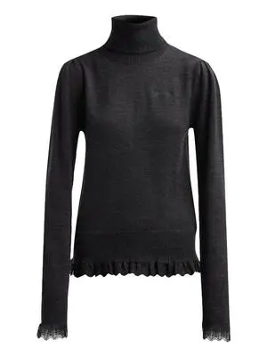 GANNI Merino Wool Turtleneck Sweater - Phantom