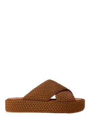 NAGHEDI Laguna Platform Sandals Teak