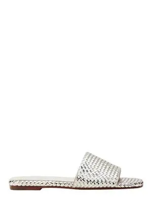 NAGHEDI St. Barths Metallic Slide Sandals