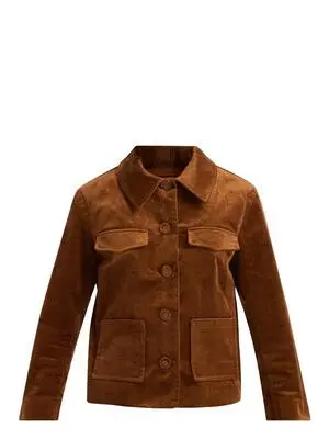 GANNI The Corduroy Blazer - Tortoise Shell