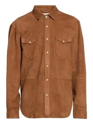 Officine Générale Marshall Suede Shirt Jacket - Deer