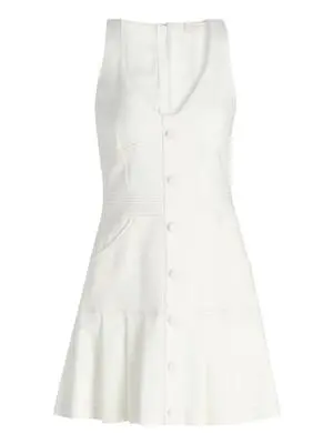 Ramy Brook Olana Drop-waist Minidress - Ivory