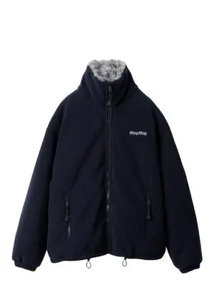 Miu Miu Fleece Down Jacket - Blue