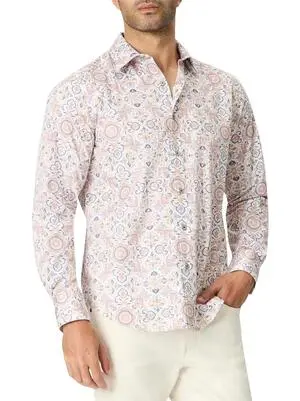 Robert Graham Fairview Floral Stretch-cotton Button-front Shirt - Multi