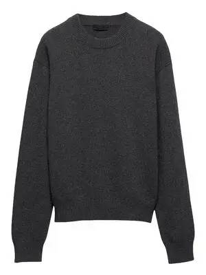Prada Re-cashmere Crewneck Sweater - Grey