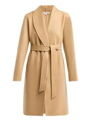 Sofia Cashmere Double-face Wool-cashmere Wrap Coat - Camel