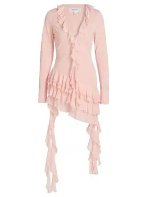 RONNY KOBO Lyla Ruffled Jersey Minidress