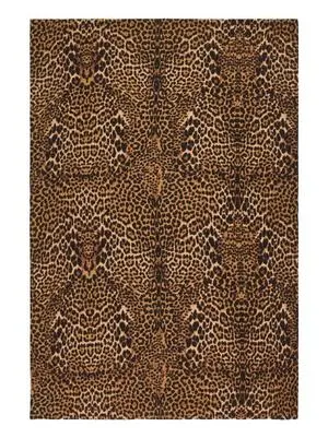 Sofia Cashmere Leopard-print Cashmere Wrap - Camel Multi