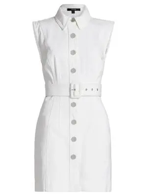 TOCCIN Miley Cotton Button-front Minidress