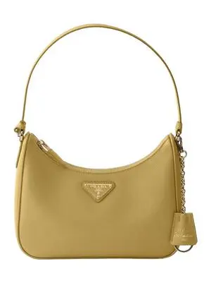 Prada Re-edition 2005 Saffiano Leather Shoulder Bag Yellow