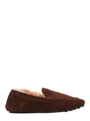 Aquatalia Qalista Suede Driving Loafers - Brandy