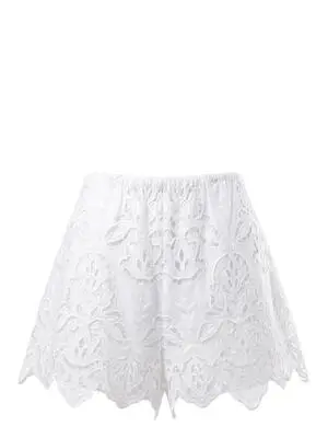 TOCCIN Pavlina Broderie Anglaise Shorts - Optic