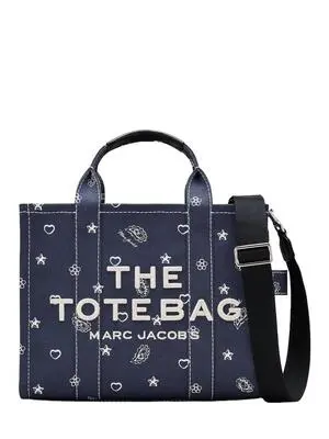 Marc Jacobs The Medium Bandana Canvas Tote Bag - Navy Multi