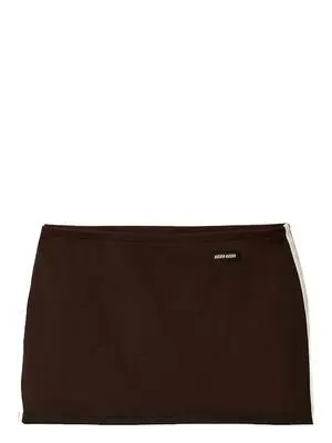 Miu Miu Technical Yarn Miniskirt - Brown