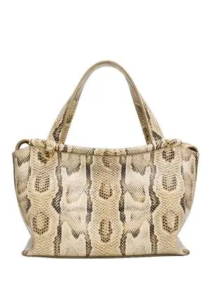 WANDLER Ida Snake-print Leather Crossbody Bag - Island Python