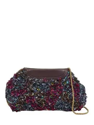 Dries Van Noten Embroidered Chain-strap Clutch - Multi