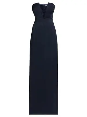 Ramy Brook Raquel Strapless V-neck Column Gown - Navy