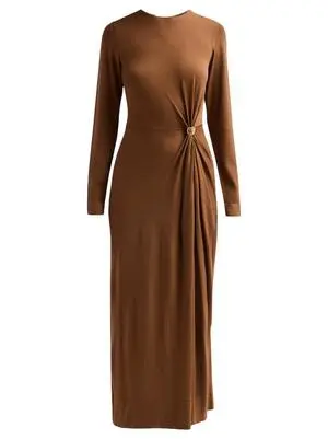 Altuzarra Tingley Jersey Midi Dress - Toffee