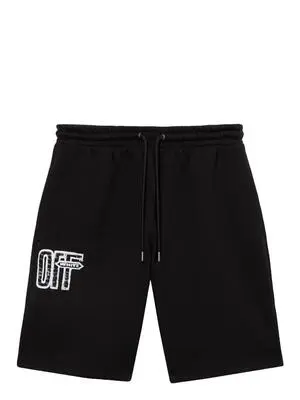 Off-White Motion Arrow Skate Sweatshorts - Black