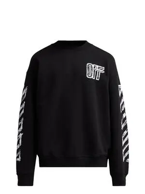 Off-White Motion Arrow Skate Crewneck Sweatshirt - Black