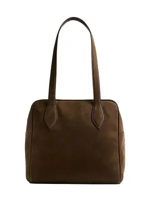 ALTUZARRA Maxi Cubetto Suede Shoulder Bag