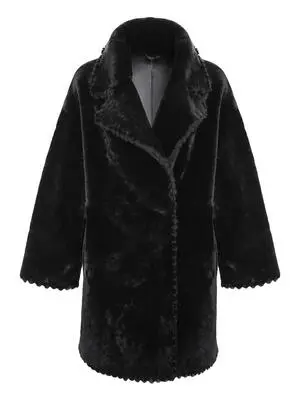 Gorski Reversible Select Shearling Lamb Jacket - Black