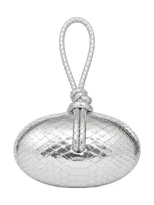 AHIKOZA The Lolita Mini Snakeskin-embossed Leather Clutch