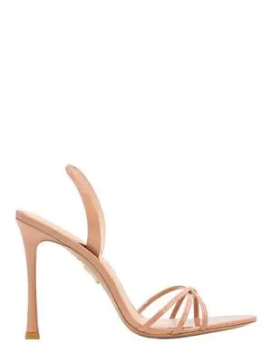 Retrofete Anabel 105mm Leather Slingback Sandals - Tan