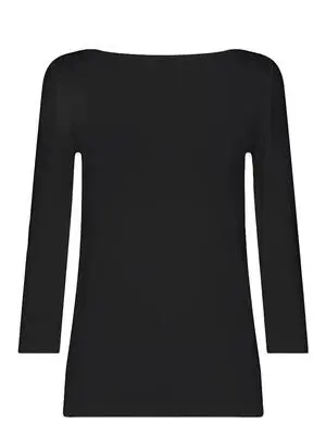 Wolford Cordoba Boatneck Three-quarter Sleeve Top - Black