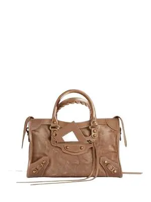 Balenciaga Le City Top Handle Bag - Biscuit