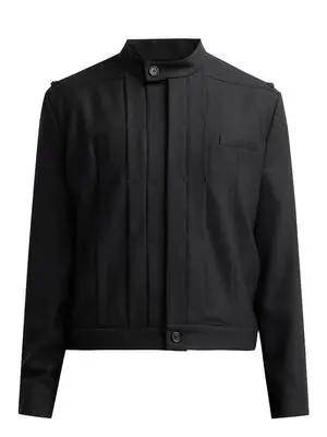 Public School Franklin Pleated Wool Jacket - Black