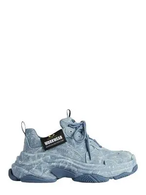 Balenciaga Triple S Canvas Sneakers - Blue
