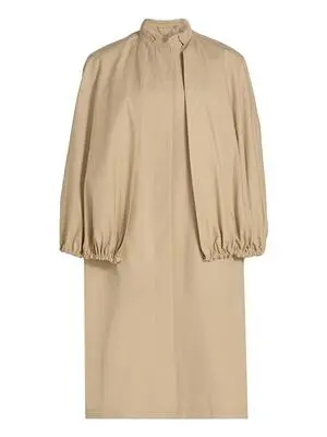 TOTEME Detachable Cape Cotton Coat - Beige