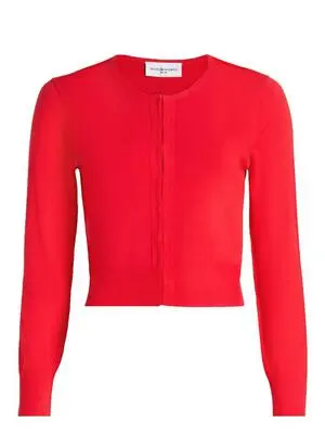 Brandon Maxwell The Ellery Shrunken Cardigan - Red