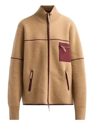 Guest In Residence Louis Felted Wool-cashmere Zip-front Jacket - Camel