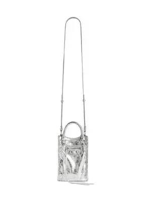 Balenciaga Le City Crossbody Bag - Silver