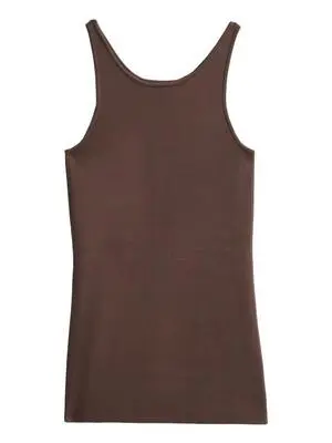 TOTEME Classic Compact Knit Tank - Walnut